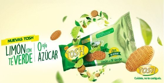 Tosh Limón con Té Verde, la nueva galleta saludable de Pozuelo