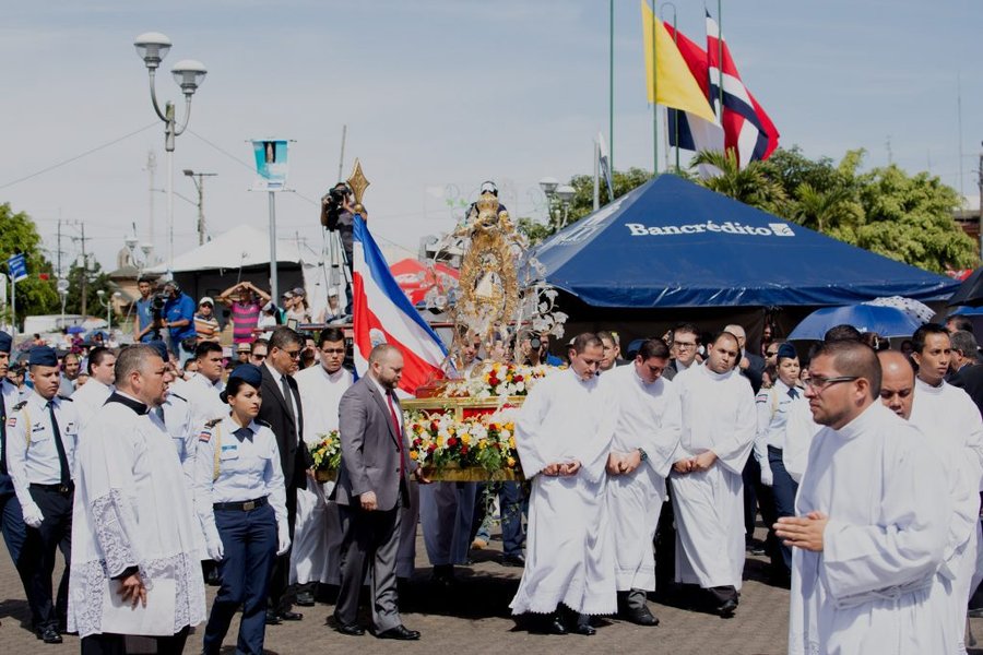 Romeria 2016 Cartago Basilica de los angeles conferencia episcopal CPCR ...