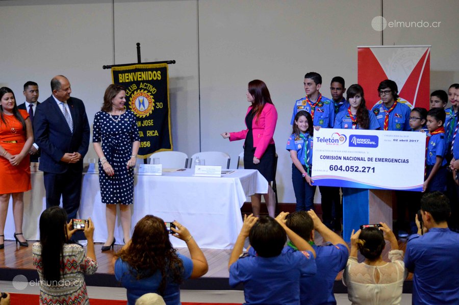 Teleton Costa Rica 2016 entrega de donacion CNE LGS 040420171191LMM EMCR