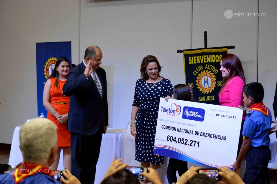 Teleton Costa Rica 2016 entrega de donacion CNE LGS 040420171192LMM EMCR