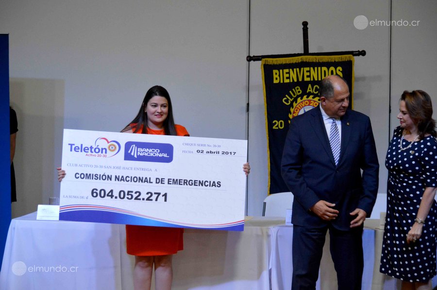 Teleton Costa Rica 2016 entrega de donacion CNE LGS 040420171194LMM EMCR