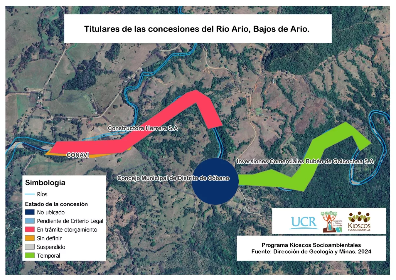 Minería de amenaza agua y ecosistema del Río Ario en Cóbano, denuncia ACOT